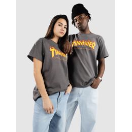 Thrasher Flame T-Shirt charcoal