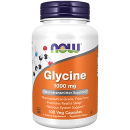 Now Foods, Glycine, 1000 mg, 100 Kapseln [199,00 EUR pro kg]