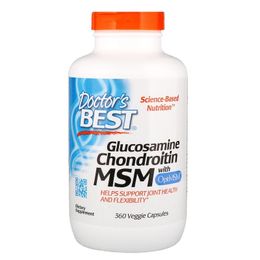 Doctor's Best Doctors Best, Glucosamine, Chondroitin & MSM - 360 Kapseln [171,14 EUR pro kg]