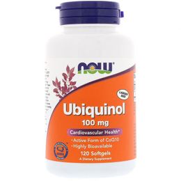 Now Foods, Ubiquinol, 100 mg, 120 Softgels [449,17 EUR pro kg]