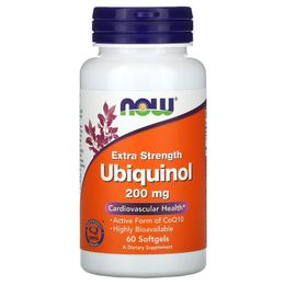 Now Foods, Ubiquinol, 200 mg, 60 Softgels [4.991,67 EUR pro kg]