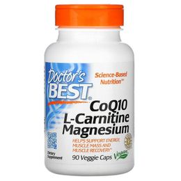 Doctor's Best Doctor, s Best, CoQ10 L-Carnitin Magnesium, 90 vegetarische Kapseln [708,89 EUR pro kg]
