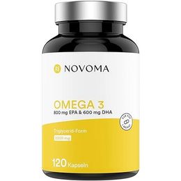 NOVOMA, Omega 3 Epax® Fischöl EPA, DHA & Vitamin E, 120 Kapseln [331,67 EUR pro kg]