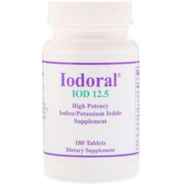 Optimox Corporation, Iodoral (Jod und Kaliumiodid), 12,5mg, 180 Tabletten [3.295,00 EUR pro kg]