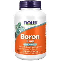 Now Foods, Boron (Bor) 3 mg - 250 Kapseln [1.862,50 EUR pro kg]
