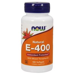 Now Foods, E-400 IU 100 % natürliches mixed Tocophery, 100 Softgels [647,82 EUR pro kg]