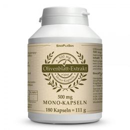 Sinoplasan, Olivenblattextrakt 500 mg MONO 180 Kapseln [459,44 EUR pro kg]