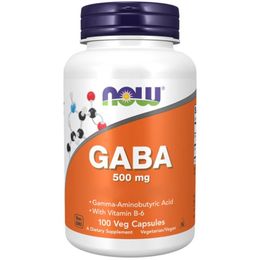 Now Foods, GABA, 500 mg, 100 Kapseln [258,00 EUR pro kg]