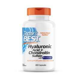 Doctor's Best Doctors Best, Hyaluronic Acid mit Chondroitin Sulfate, 180 Kapseln [532,22 EUR pro kg]