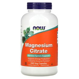 Now Foods Magnesium Citrate, 133mg pro Kapsel, 240 Vcaps [672,50 EUR pro kg]