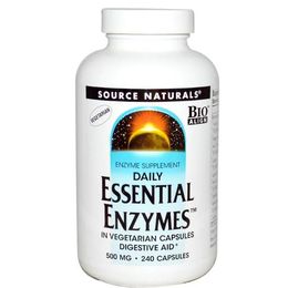 Source Naturals, Daily Essential Enzymes, 500mg, 240 vegetarische Kapseln [658,00 EUR pro kg]