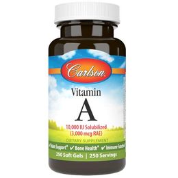 Source Naturals Carlson Labs, Vitamin A, 10,000 IU, 250 Softgels [99.499,84 EUR pro kg]