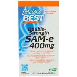 Doctor's Best Doctor, s Best, SAM-e 400, Double-Strength, 60 Tabletten [2.412,50 EUR pro kg]
