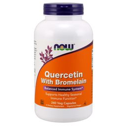 Now Foods Quercetin mit Bromelain kein Citrus - Bioflavonoide - 240 Vcaps [415,83 EUR pro kg]