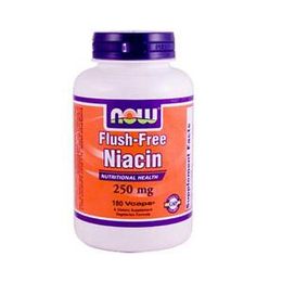 Now Foods Niacin Flush-Free - 250mg - 180 Kapseln [296,49 EUR pro kg]