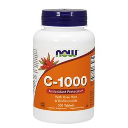 Now Foods, C-1000 mit Hagebutte & Bioflavonoide, 100 Tabletten [141,90 EUR pro kg]