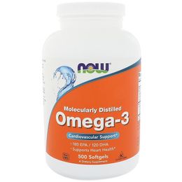 Now Foods Omega-3, 180 EPA/120 DHA, 500 Softgels [65,80 EUR pro kg]