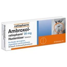AMBROXOL-ratiopharm 30 mg Hustenlöser Tabletten 20 St