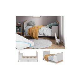 Vitalispa Kinderbett Malia 160x80 weiß mit Lattenrost, Bett für Mädchen & Jungen