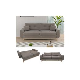 Vitalispa Schlafsofa Schlafcouch Boxspringsofa Sidney Schlaffunktion Bettkasten