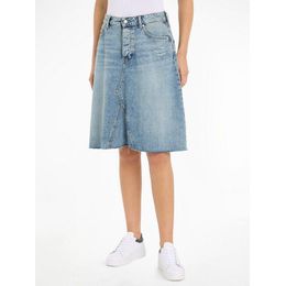 Tommy Hilfiger Jeansrock DNM RW RELAXED SKIRT MIO WRN Webrock im 5-Pocket-Style, blau