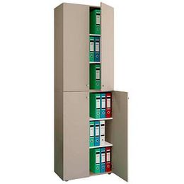 Vcm my office Aktenschrank 2XL Lona, 919112 grau 4 Fachböden 70,0 x 39,0 x 220,0 cm