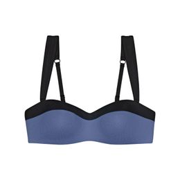 Triumph - Bikini Top gefüttert mit abnehmbaren Trägern - Blue 44C - Summer Glow - Bademode für Frauen