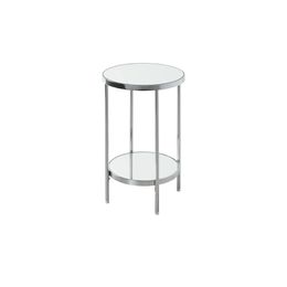 Möbel Kraft Beistelltisch - silber - Materialmix - 46 cm - [28.0] - Möbel Kraft