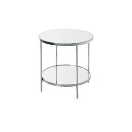 Möbel Kraft Beistelltisch - silber - Materialmix - 46 cm - [45.0] - Möbel Kraft