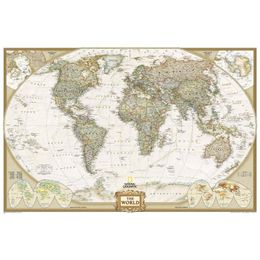 National Geographic Map World Executive, enlarged, laminated, Planokarte, Karte (im Sinne von Landkarte)