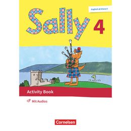 Cornelsen Sally - Englisch ab Klasse 3 - Allgemeine Ausgabe 2020 - 4. Schuljahr Activity Book - Mit Audio-CD und Portfolio-Heft - Stefanie Gleixner-Weyrauch, Jasmin Brune, Daniela Elsner, Sabine Schwarz, Marion Lugauer, Kartoniert (TB)