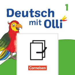 Cornelsen Deutsch mit Olli - Erstlesen - Ausgabe 2021 - 1. Schuljahr Arbeitsheft Start und Basis / Plus in Grundschrift - Im Paket, mit BOOKii-Funktion, Loseblatt