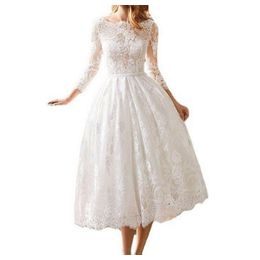 ZWY Abendkleid Damen Hochzeitskleid Spitzenkleid Bankettkleid
