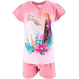 Disney Frozen Schlafanzug Elsa & Anna (2 tlg) Pyjama Set kurz