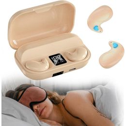Xmenha Mini unsichtbare kleinste kabellos Bluetooth 5.3 zum Schlafen In-Ear-Kopfhörer (Natürlicher Klang für ein ungestörtes Musikerlebnis während des Schlafes