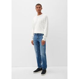 s.Oliver Stoffhose Jeans / Regular Fit / Mid Rise / Straight Leg Waschung