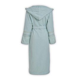 PIP Studio Bademantel Soft Zellige Bathrobe Blue L Blau 100% Cotton