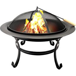 RESCH Feuerschale 502592 BBQ Collec Outdoor Feuerkorb mit Funkenschutz Gartenkamin Kamin