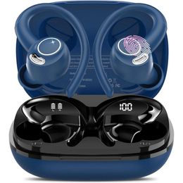 Jesebang 8 Stunden Akkulaufzeit pro Ladung bieten In-Ear-Kopfhörer (mit 13-mm-Dynamiktreiber und Touch-Oberfläche für mühelose Musiksteuerung