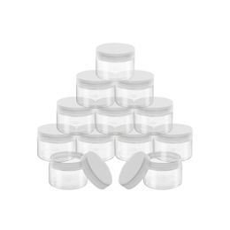Belle Vous Flachmann Transparente Behälter für Kosmetikprodukte (12 Stück)
