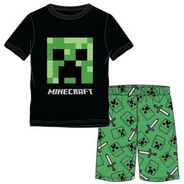 Minecraft Schlafanzug Minecraft Kinder Pyjama SHORTY schwarz