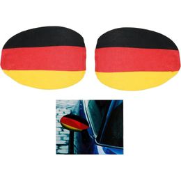 Jung Fahne Autospiegelbezug Deutschland Fussball EM 2024 Fan