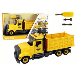 LEAN Toys Kinder-Werkzeug-Set LKW Sounds Abschrauben Truck Spielzeug Baumaschine Set Reibungsantrieb