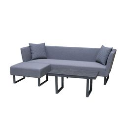 Outdoor living Limoges Loungeset 3tlg. Aluminium/Sunbrella Sooty ohne Kissen