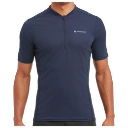 Montane - Dart Nano Zip T-Shirt - Funktionsshirt Gr S blau