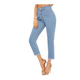 ZWY Slouchy Jeans Slim-Fit elastische Frühlings- und Sommer-Kurzhose