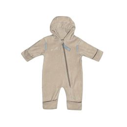 Hoppediz Fleeceoverall Bio-Baumwollfleece Overall mit Umschlagbündchen