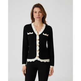 Alfredo Pauly Cardigan mit gewelltem Saum