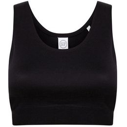 SF Women Trainingsshirt Damen Fashion Crop Top / Single-Jersey