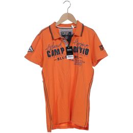 CAMP DAVID Herren Poloshirt, orange, Gr. 46